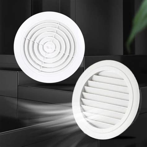 Xga38 75 200mm Round Air Vent Extract Valve White Adjustable Air Vent