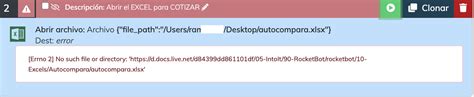 Problema Abrir Archivo Excel Rocketbot Forum