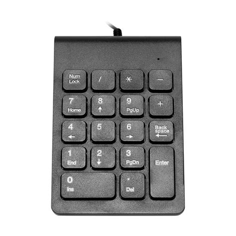 mini usb wired numeric keypad numpad 18 keys digital keyboard for accounting teller laptop