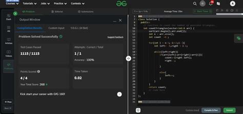 Gfg160 Gfg160dayschallenge Algorithms Codingjourney Problemsolving