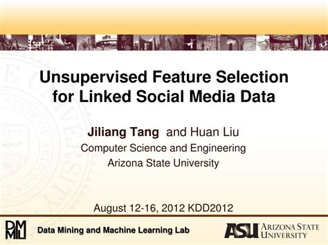 Ppt Unsupervised Feature Selection For Linked Social Media Data Powerpoint Presentation Id