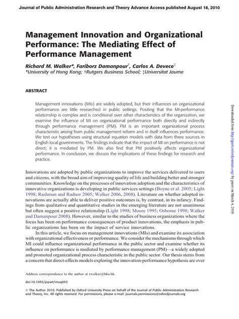 Management Innovation And Organizational Mamagement Pdf Structural Management Innovation And Organizational Mamagement Pdf Structural