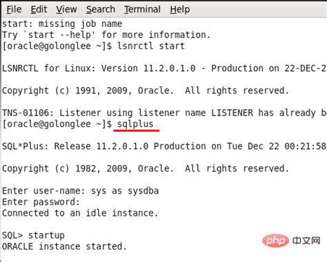 Linux中oracle如何启动 linux运维 PHP中文网