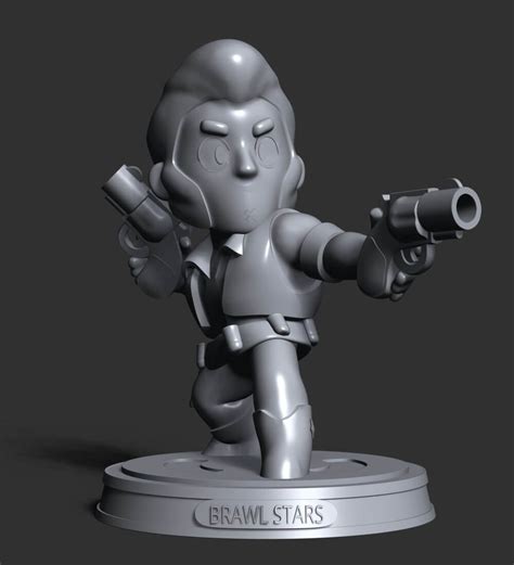 Colt Brawl Stars D Model By Bon Bon Art