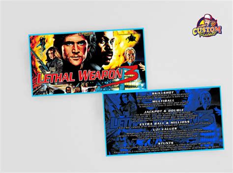 Rules Cards Lethal Weapon 3 Custom Pinball
