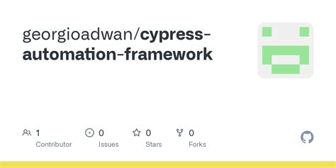 GitHub Georgioadwan Cypress Automation Framework