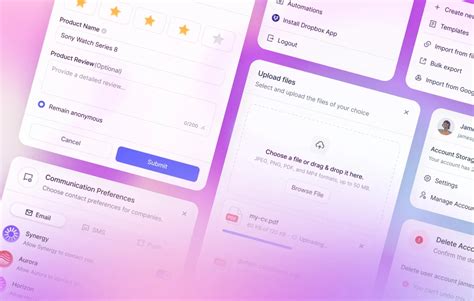 Dropdown Modals Radio Progress Bar Tags Ratings And More
