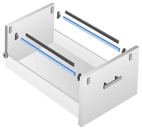 Blum Metafile Kit For Filing Cabinet Hanging System White Contemporary Filing Cabinets By