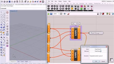 cluster input output 35 grasshopper clean up messy definition