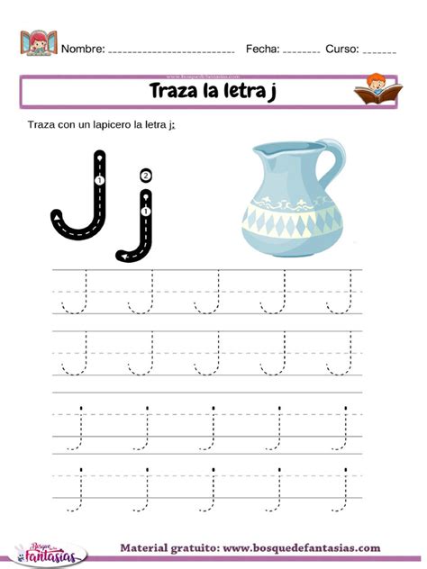 Ejercicios De Palabras Con La Letra J Pdf