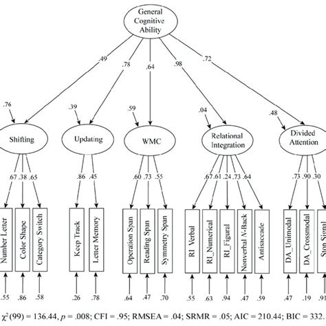 Hierarchical Model Of Cognitive Latent Variables The Proportion Of