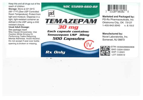 Temazepam Information Side Effects Warnings And Recalls