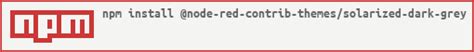 Github Node Red Contrib Themessolarized Dark Grey Deprecated Repository