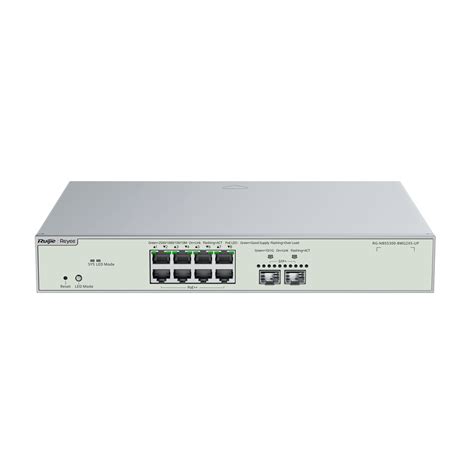 Ruijie Switch Cloud Managed L3 8 Porte Hi Poe Rj45 2 Porte Sfp 8 Porte Multi Gigabit 2