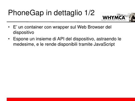 Whymca Sviluppare Applicazioni Mobile Native In Html E Javascript