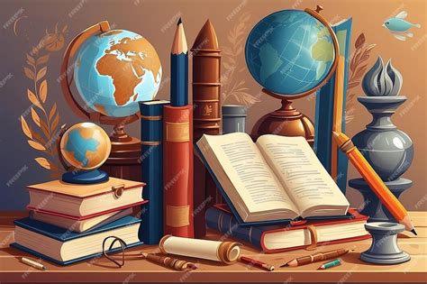 Premium Photo History Flat Concept Vector Illustration School Subject