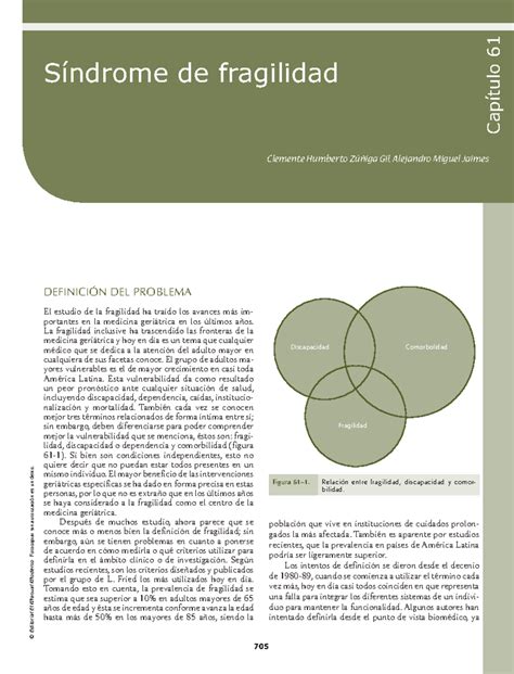 Capítulo 61 Síndrome De Fragilidad En Geriatría Geriatría 3ª Ed