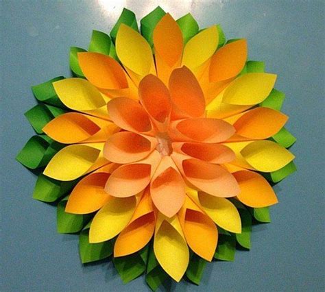 Радужный цветок из бумаги 🌺🌺🌺 | Цветок, Поделки из бумаги, Поделки