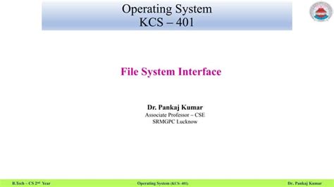 Operating System File System Pptx Operating Systems Computer
