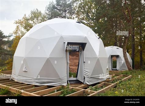 Geodesic Domes For Glamping And Camping Thin Shell Structure Lattice