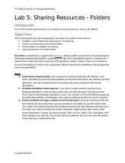 NetLab Lab Worksheet SH Docx ITS CompTIA A NetLab Worksheet Lab Sharing Resources