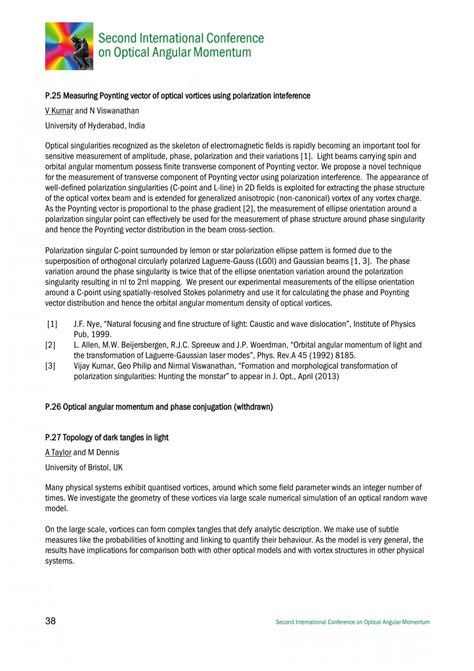 Pdf Measuring Poynting Vector Of Optical Vortices Using Polarization Interference