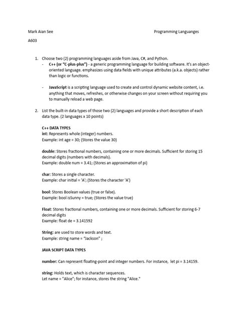 05 Hands On Activity 1 Arg See Mark Aian Pl Pdf Boolean Data Type Data Type