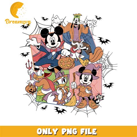 Mickey And Friends Halloween Png Clipart Downloadable File Dreamsvg Store