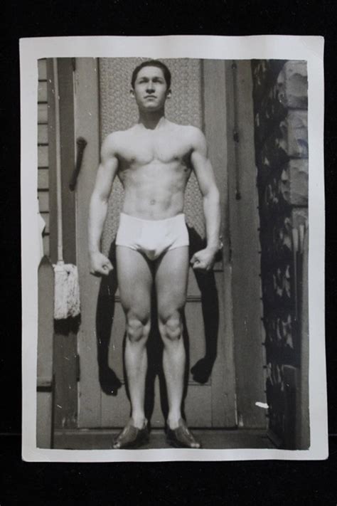 Lot Vintage Athlete Bodybuilder Posed In Underwear