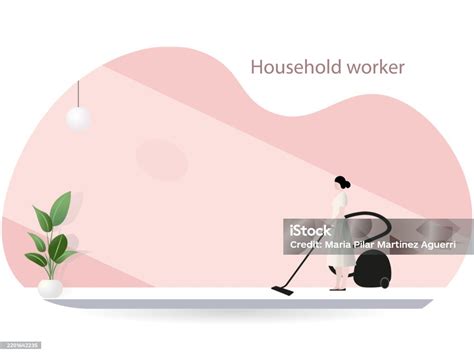 현대 아파트 또는 집에서 바닥을 진공 청소기로 청소하는 여자 20 29세에 대한 스톡 벡터 아트 및 기타 이미지 20 29세 가사 집안일 가정 생활 Istock