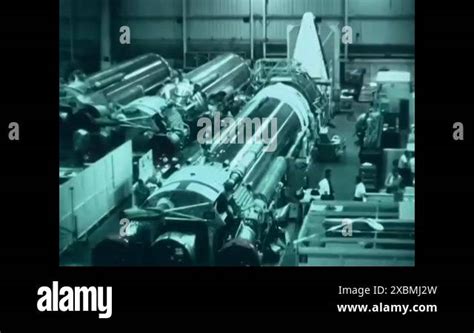 1964 Plans For A New Rocket Test Stand Are Shown Stock Video Footage