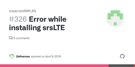 Error While Installing SrsLTE Issue Srsran SrsRAN G GitHub