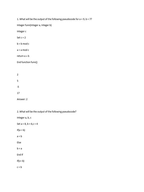 Pseudocode Pdf Computer Programming Computer Science