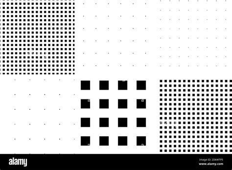 Simple Plain Squares Repeatable Seamless Background Pattern Set