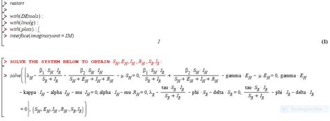 how to solve this system of equations mapleprimes