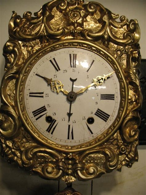 Wall Clock Comtoise Clock Brass Steel 1850 1900 Catawiki