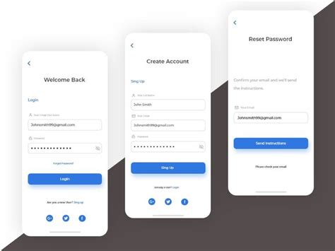 Login Sing Up Ui Kits Light And Dark Mode Uplabs