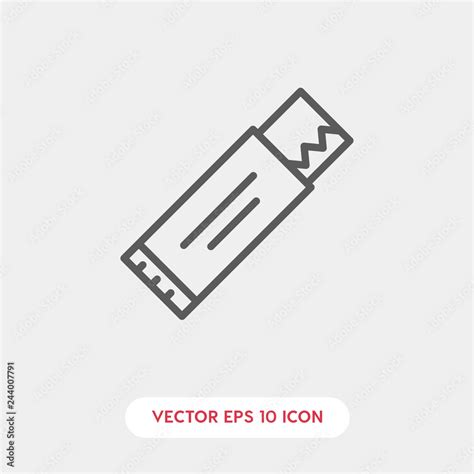 Chew Gum Icon Chew Gum Vector Symbol Linear Style Sign For Mobile Concept And Web Design Chew