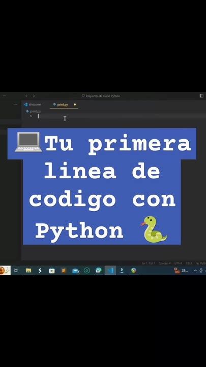 💻 Tu Primera Línea De Código Con Python Python Pythonprogramming Python3 Pythonbeginners