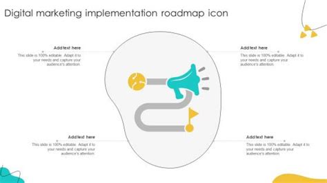 Digital Marketing Implementation Roadmap Icon Powerpoint Presentation