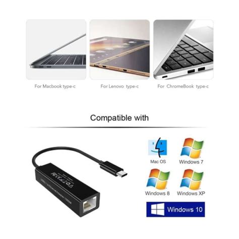 Promo Usb Type C To Lan Rj45 Network Adapter Ethernet 1gbps Choetech