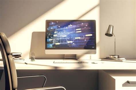 Premium Photo Abstract Creative Coding Concept On Modern Laptop Screen D Rendering