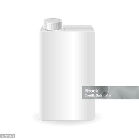 흰색 바탕에 우유 또는 주스 상자를 3d 모의 벡터 절연 캡 판지 리터 패키지 0명에 대한 스톡 벡터 아트 및 기타 이미지 0명 3차원 형태 공란 Istock