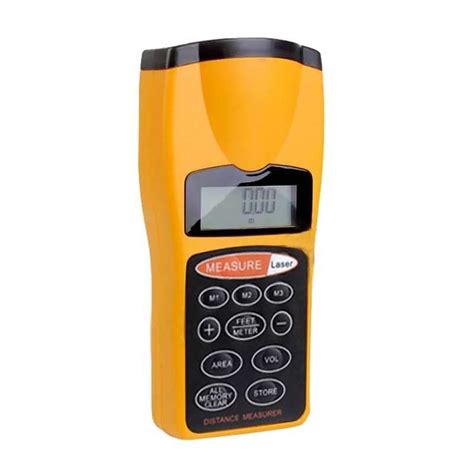 Promo Range Distance Meter Tool Ultrasonic Laser LCD Beam Pointer Digital Measurer Diskon Di