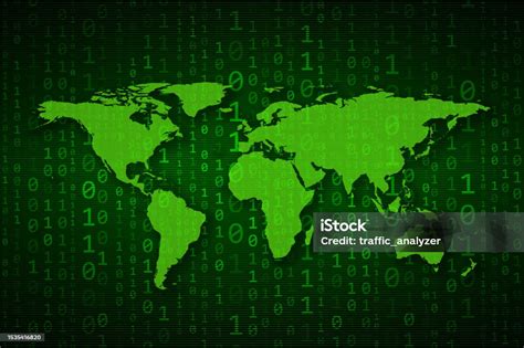 World Map Technical Background Stock Illustration Download Image Now