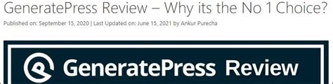 How To Display Last Updated Date In Generatepress Theme
