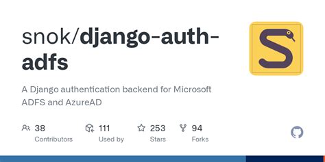 github snok django auth adfs a django authentication backend for
