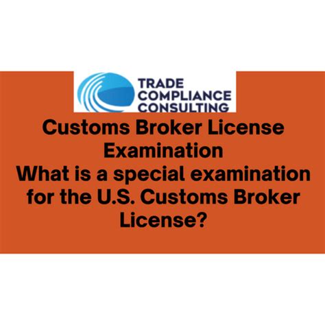 Customs Broker License Examination
