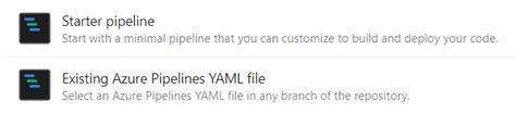 No Option To Select Existing Azure Yaml File In One Of Our Azure Devops Projects Stack Overflow