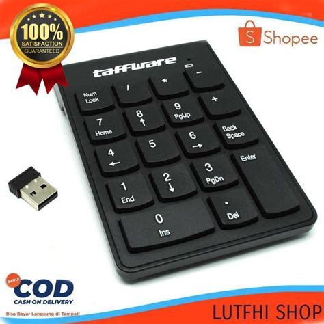 Jual Keyboard Keypad Numeric Wireless 2 4ghz 10 Meter I120 Taffware Keyboard Numerik Wirelss